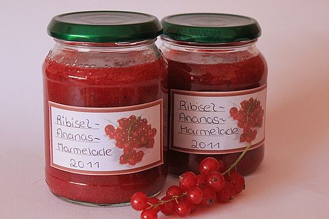 Ribisel - Ananas - Marmelade von gabipan
