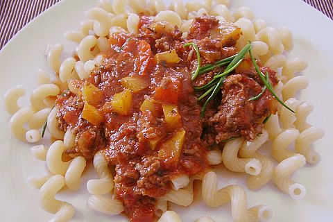 Hackfleisch mit Paprika - Tomatensauce von famenight