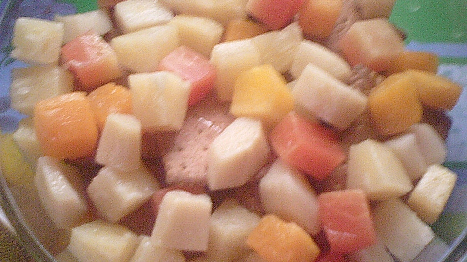 Tutti-Frutti Pudding-Früchte Dessert mit Butterkeksen von vanzi7mon