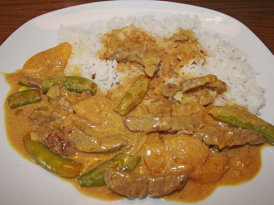 Rindercurry mit Nektarinen von CaptainFuture| Chefkoch