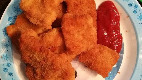 Chicken Nuggets oder Hähnchen Crossies von kaliorexi
