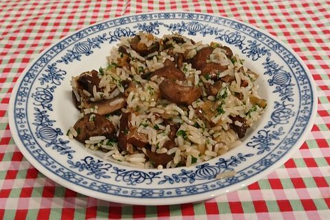 Gebratener Reis mit gemischten Pilzen von mareikaeferchen