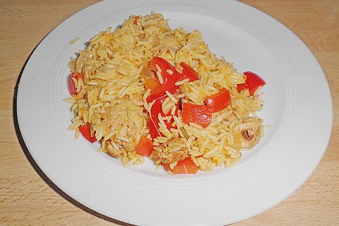 Gebratener Reis mit gemischten Pilzen von mareikaeferchen