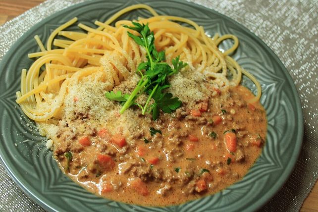 Gehacktes mit Möhren und Nudeln von sweety020| Chefkoch