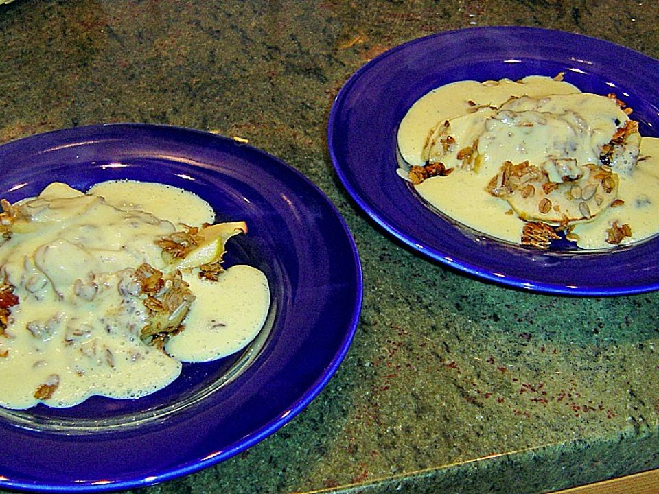 Apfel Crisp mit Vanillesoße von AlexandraW | Chefkoch