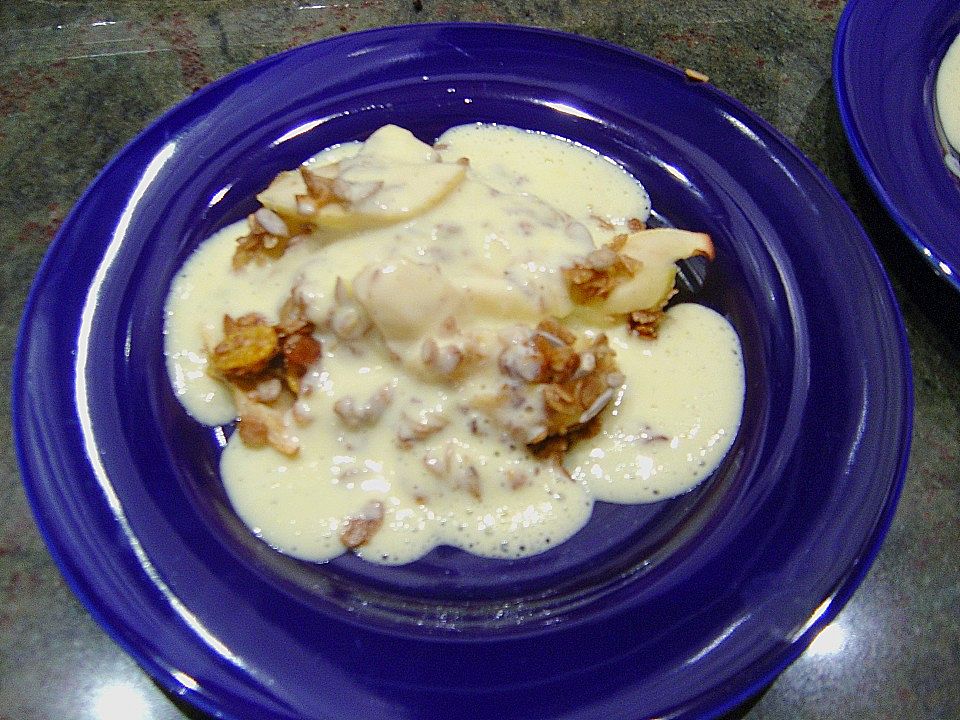 Apfel Crisp mit Vanillesoße von AlexandraW| Chefkoch