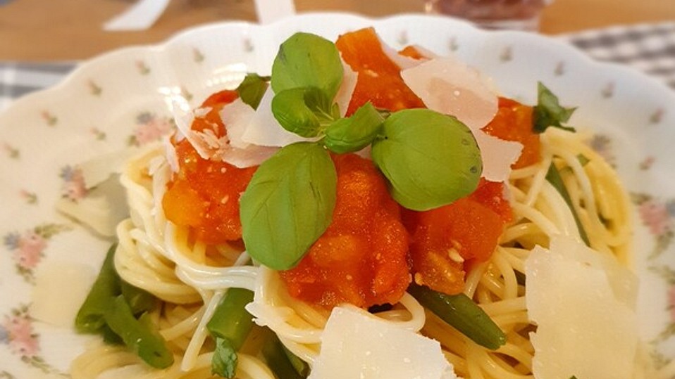 Spaghetti mit grünen Bohnen von milz-alfred