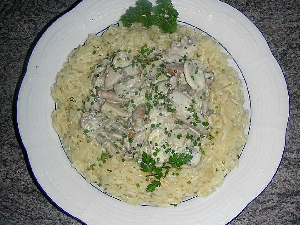 Pilze mit Kräutern und Reis von Tryumph800| Chefkoch