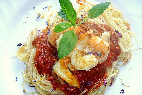 Spaghetti mit Scampi von spicy1802