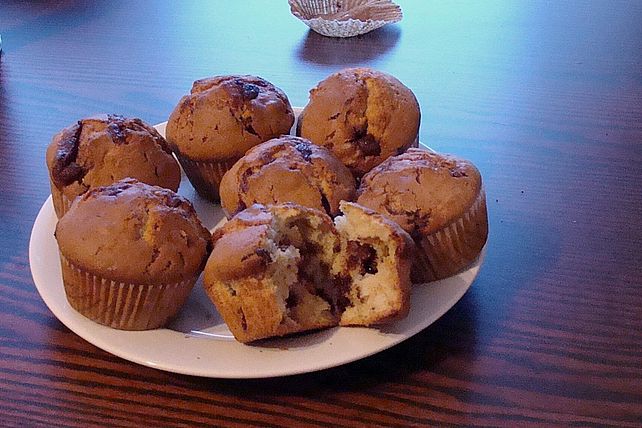 Marzipan - Nougat Muffins von Alliie| Chefkoch