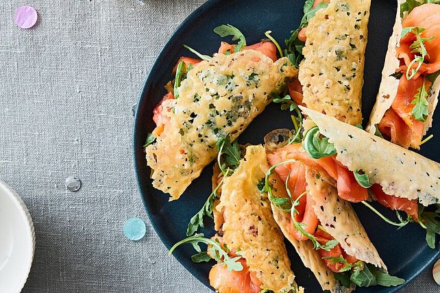 Parmesan-Tacos mit Lachs von blacky278| Chefkoch