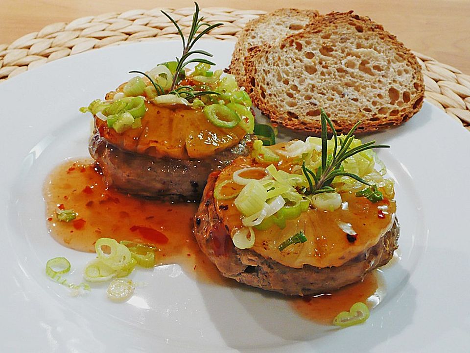 Feurig - fruchtiges Hacksteak von plumbum| Chefkoch