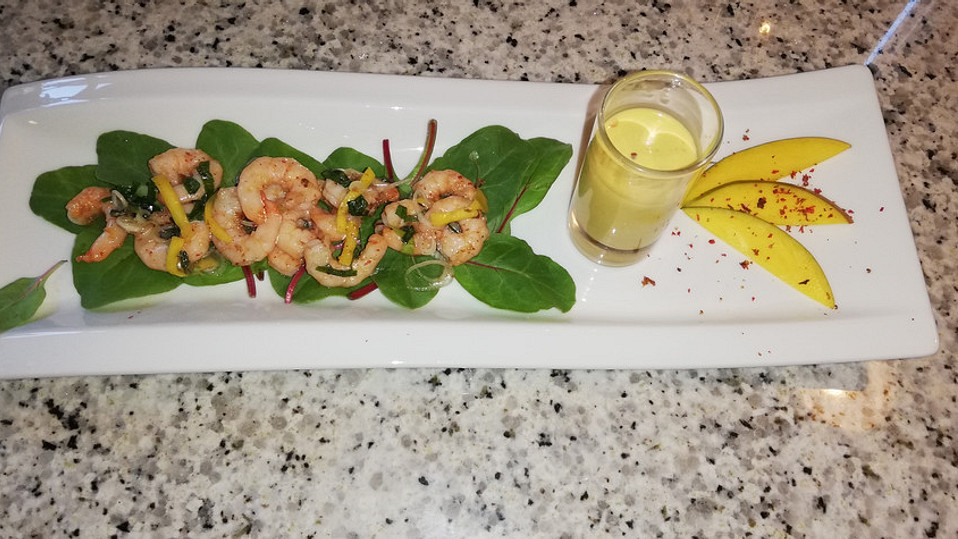 Amuse bouche Mango - Chili - Panna cotta von veronika211