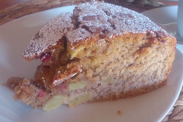 Apfelkuchen mit Preiselbeeren von catfisch