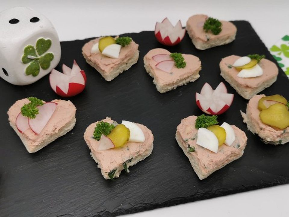 Herz - Häppchen mit Wurst | Chefkoch