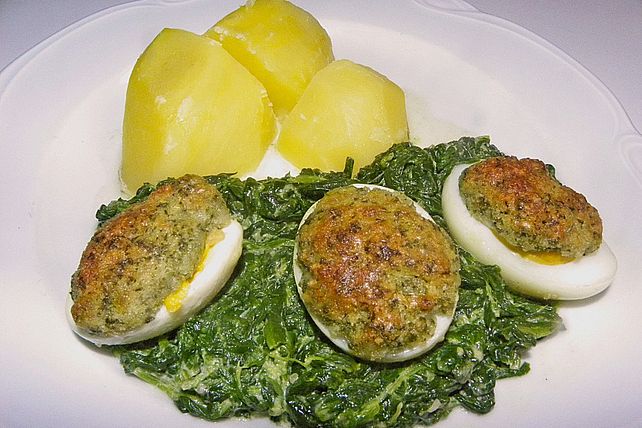 Spinat-Eier Gratin von Merceile| Chefkoch