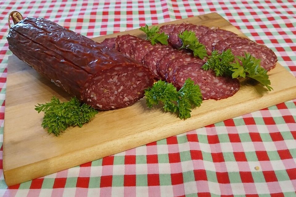 Salami aus reinem Schweinehack von PeterRo