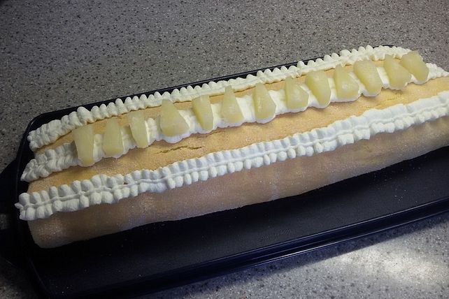 Ananas-Sahne Biskuitrolle von Pumpkin-Pie| Chefkoch