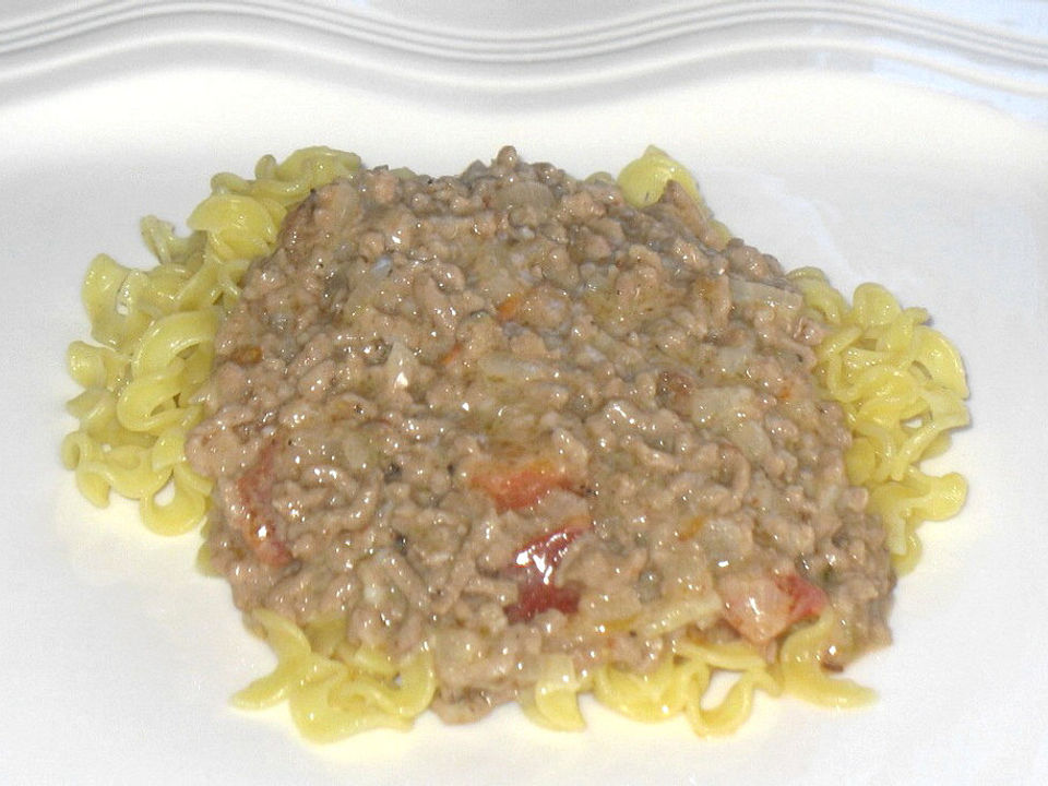 Gehacktes mit Käse-Sahne Soße von Maja72 | Chefkoch