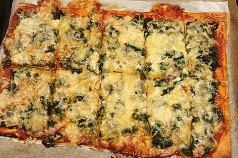 Spinat-Pizza mit Feta von Metalhead_w