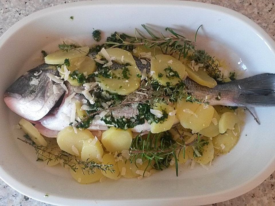 Überbackene Goldbrasse von HankaLi| Chefkoch