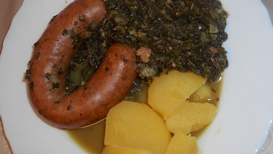 Braunkohl und Brägenwurst von Monika