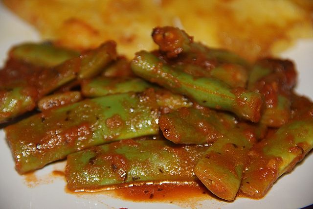 Grüne Bohnen mit Tomaten und Chili von milz-alfred