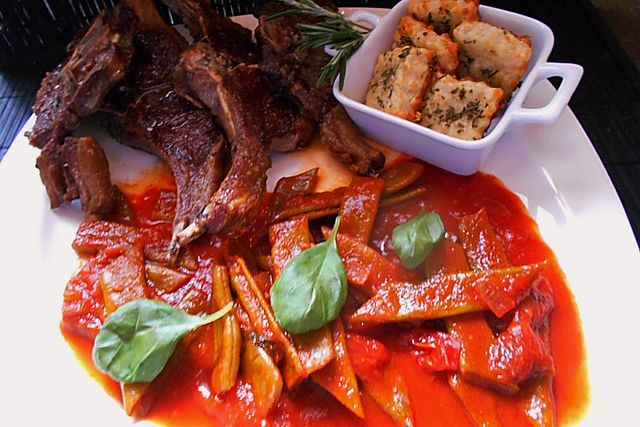 Grüne Bohnen mit Tomaten und Chili von milz-alfred