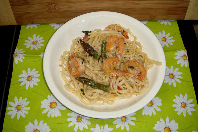 Spaghetti Scampi mit Kirschtomaten von Miaonzi| Chefkoch