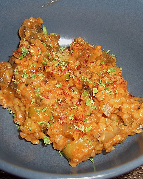 Liddis Bulgurpfanne mit Hähnchenbrust und Kichererbsen von Liddi