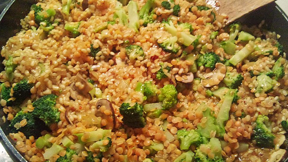 Risotto Mit Roten Linsen