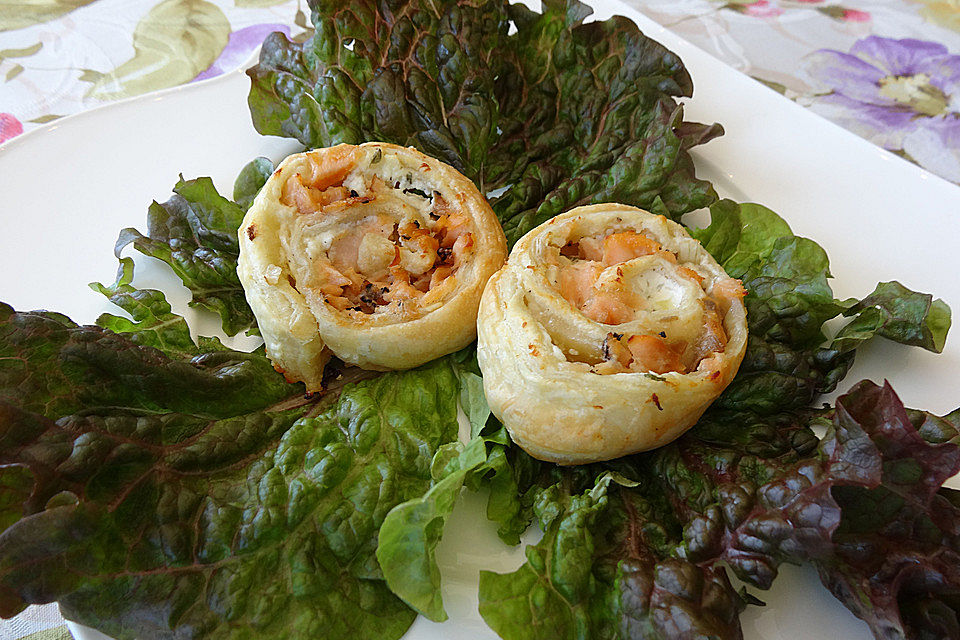 Räucherlachs-Knoblauch Schnecken von Thuril