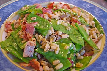 Eblypfanne mit Zuckerschoten und Speck von Franziska86| Chefkoch