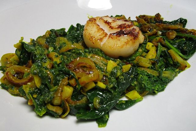 Blattspinat mit Zwiebeln| Chefkoch