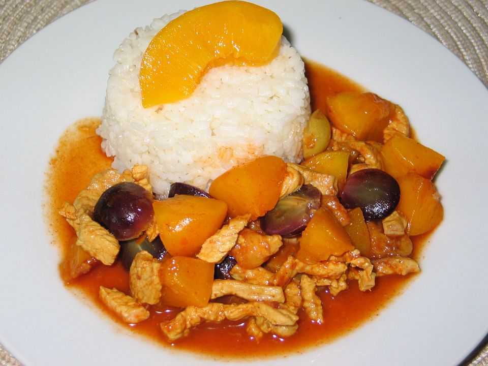 Putencurry mit frischen Früchten von LarsePu| Chefkoch
