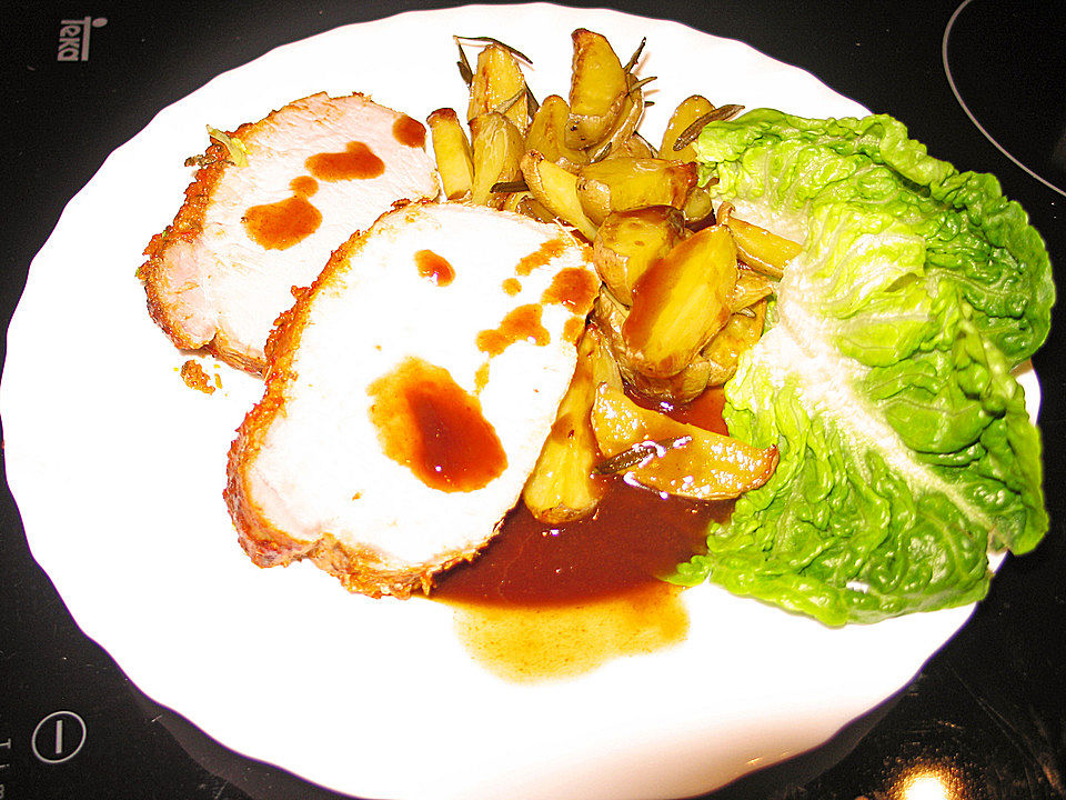 Schweinerückenbraten mit Kräuterkruste von gabbalo| Chefkoch