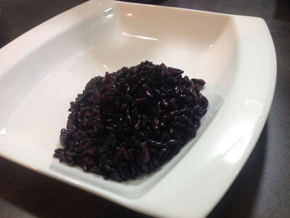 Schwarzer Reis als Beilage von elschen | Chefkoch