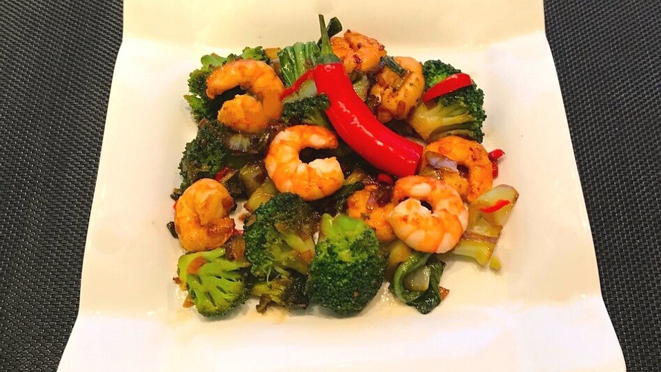 Garnelen Aus Dem Wok