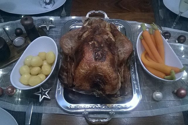 Truthahnbraten in brauner Einkaufstüte - eine amerikanische Methode von ...