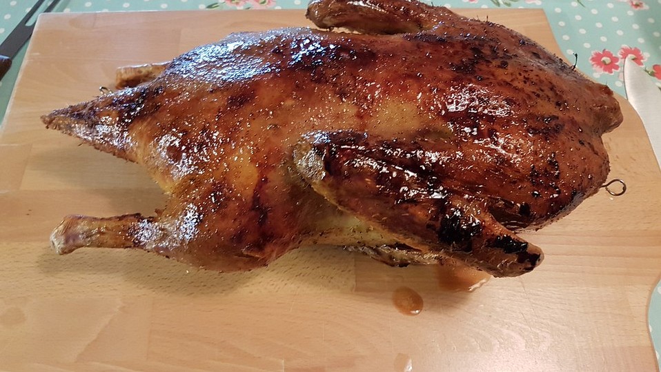 Knusprige Ente mit Apfel-Orangenfüllung von honditsch