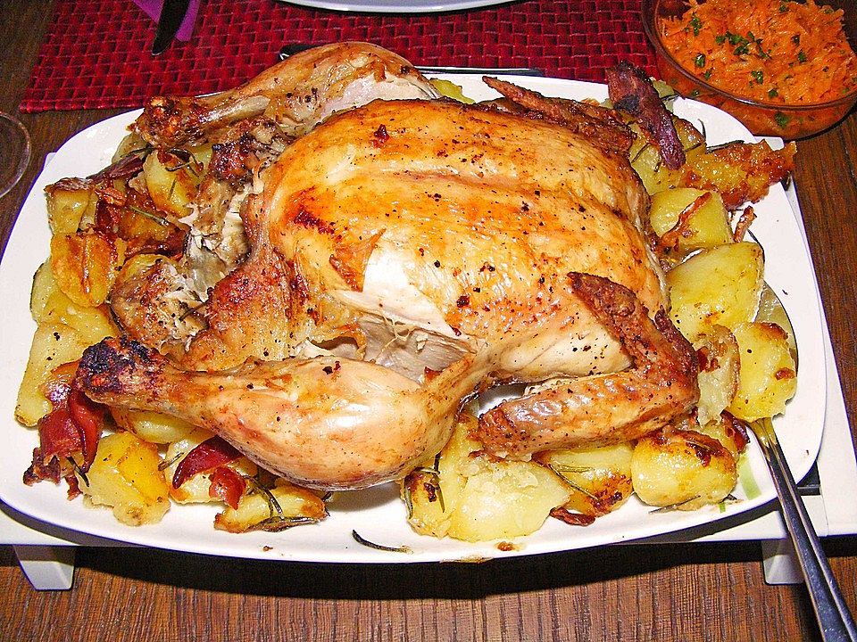 Brathuhn mit Rosmarinkartoffeln von KochMaus667| Chefkoch