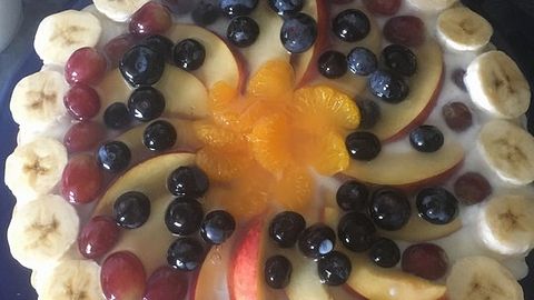 Sommerliche Obsttorte mit Pudding von Krümelesser