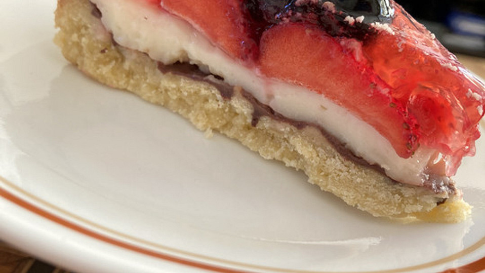 Sommerliche Obsttorte mit Pudding von Krümelesser