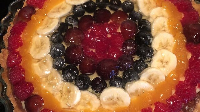 Sommerliche Obsttorte mit Pudding von Krümelesser