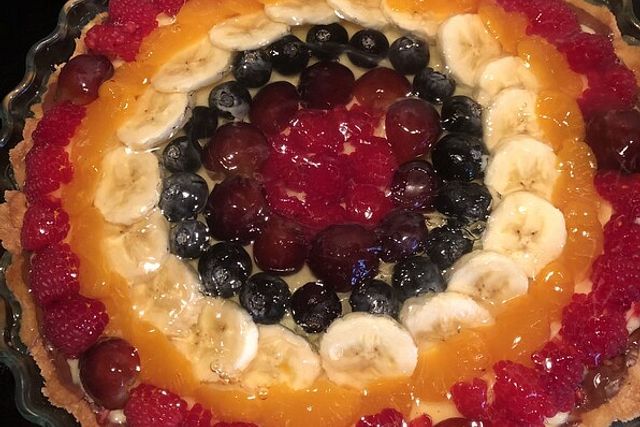 Sommerliche Obsttorte mit Pudding von Krümelesser