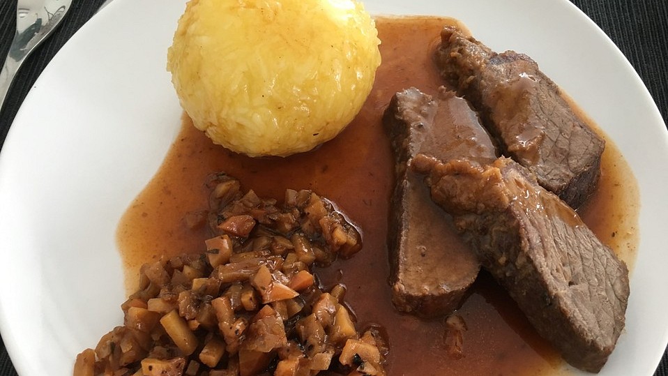 Rinderstreifen in Schwarzbiersoße aus dem Slowcooker mit viel guter ...
