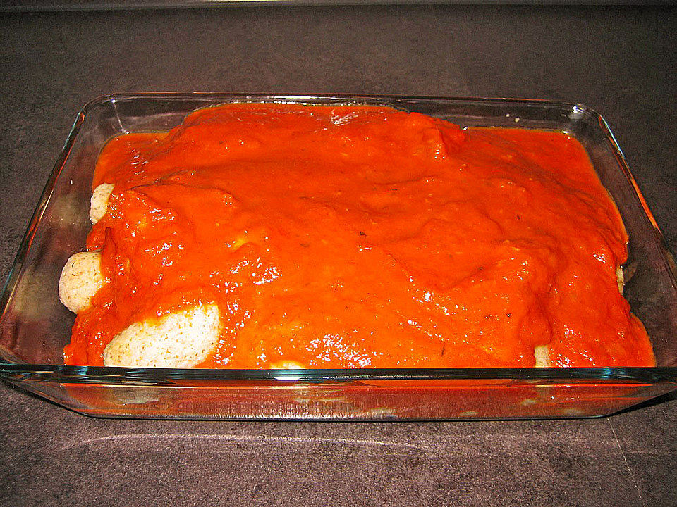 Grießnocken mit Tomatensoße von Juli1310| Chefkoch