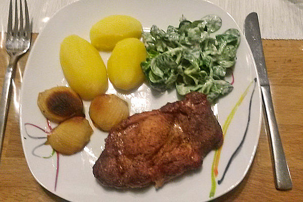 Naturschnitzel aus dem Backofen von xsnowdogxs | Chefkoch