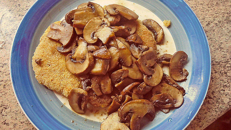 krümeltigers veganes Jägerschnitzel von 007krümeltiger