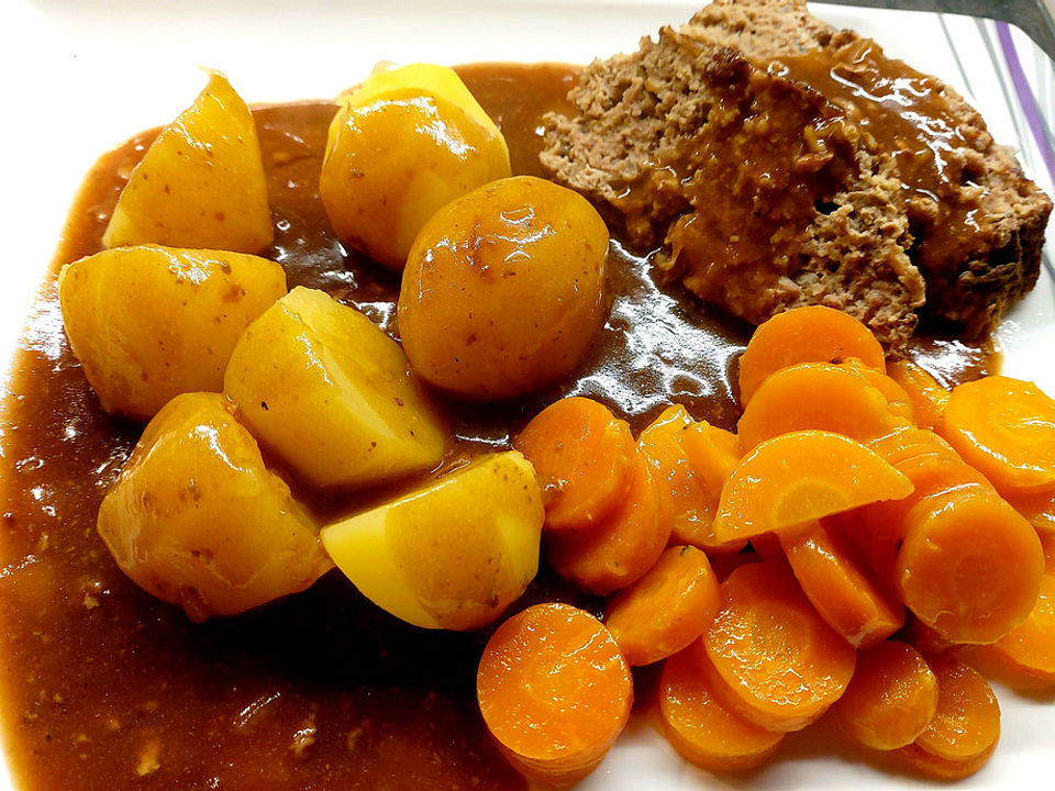 Saftiger Hackbraten mit Soße von citycat05| Chefkoch